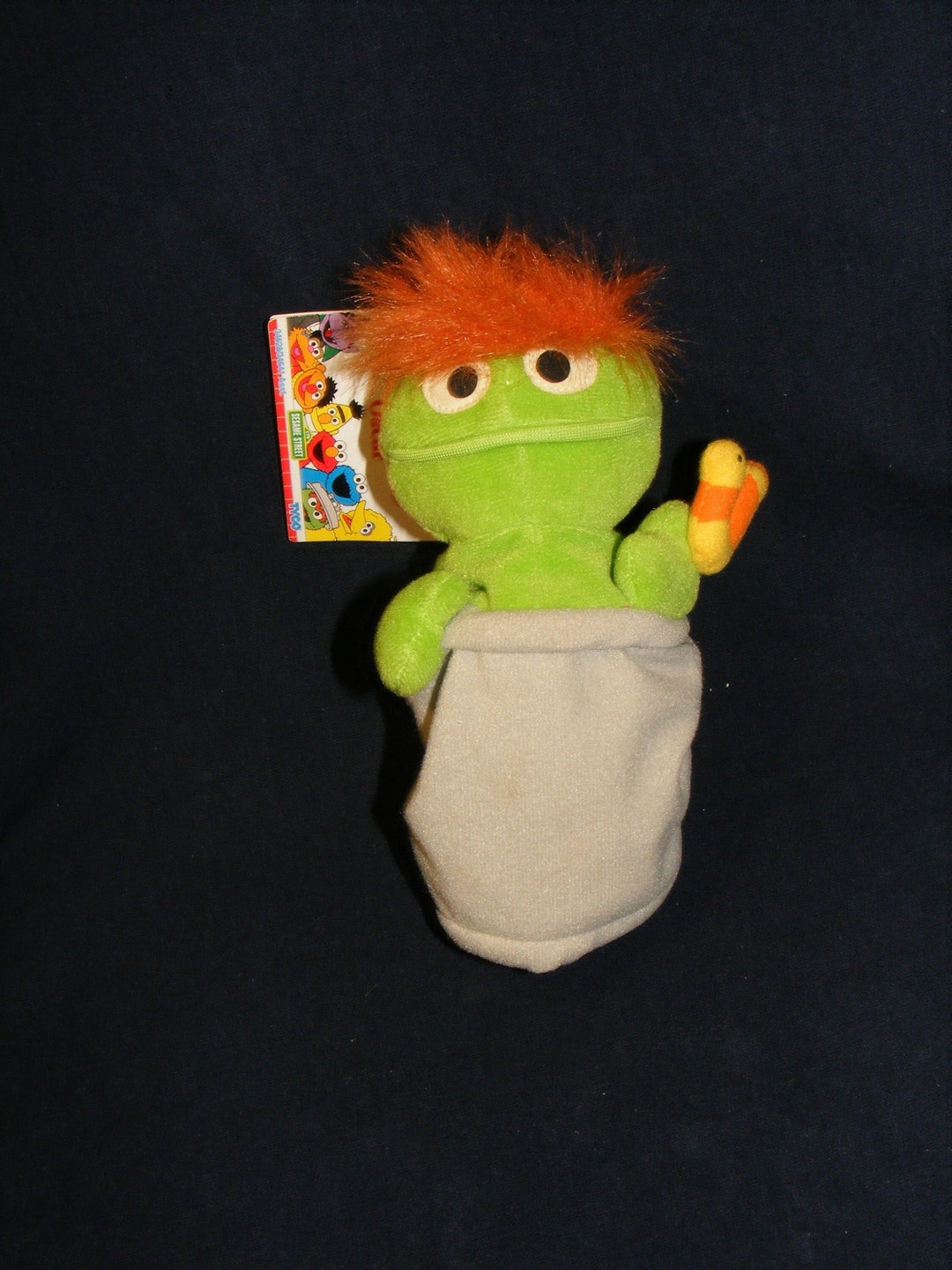 Oscar the Grouch Doll, Vintage Sesame Street, Doll With Tags, Oscar ...