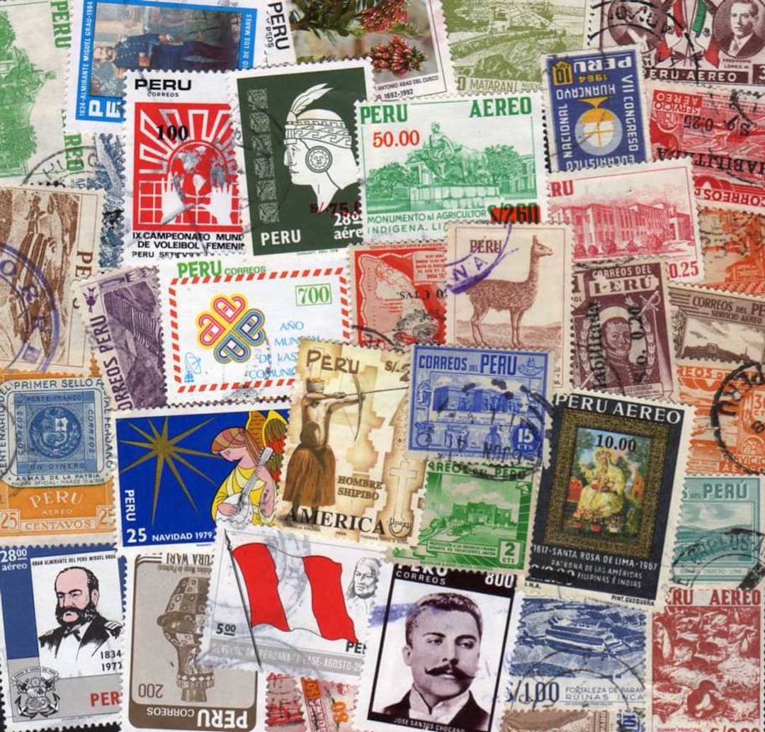 PERU Stamps40 Diff Peru Postage Stamps Peruvian Postage - Etsy Australia