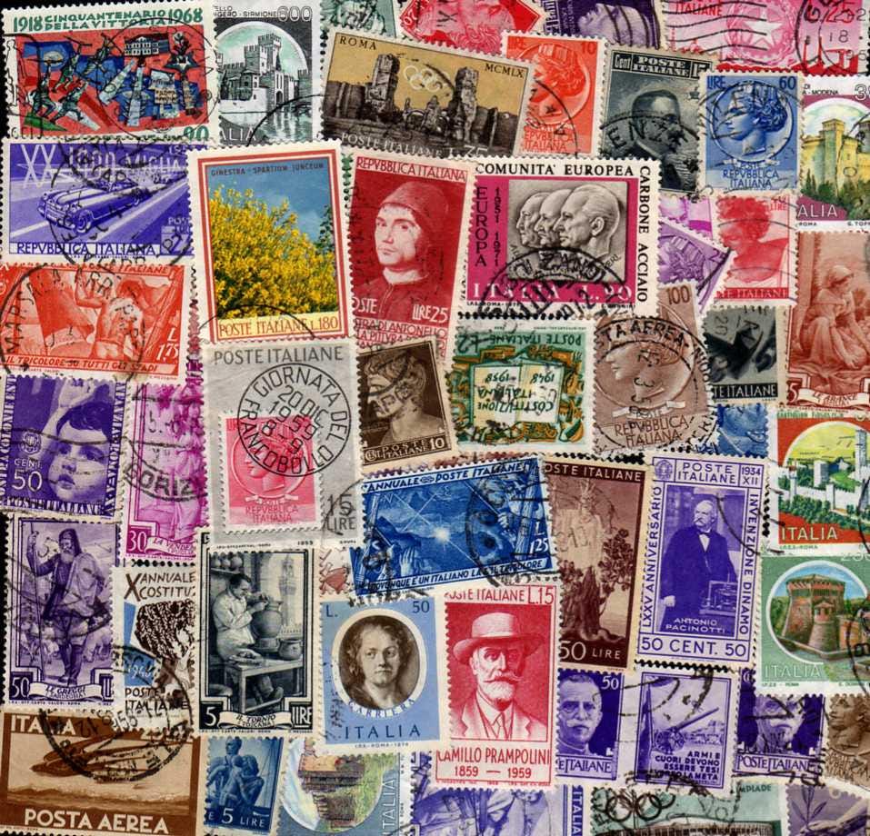 Italy Stamps, 50 Diff, Italy Postage Stamps, Italian Stamps, Italian ...