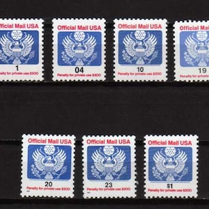 US Official Mail Stamps, Unused, Us Stamps, Us Postage Stamps,stamps ...