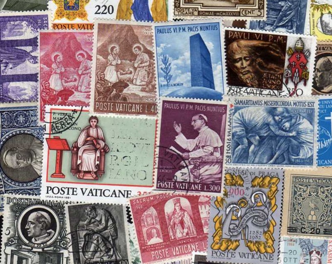 Vatican City Stamps,25 Diff, Vatican City,stamps,postage Stamps,stamp Collection,pope,vatican ...