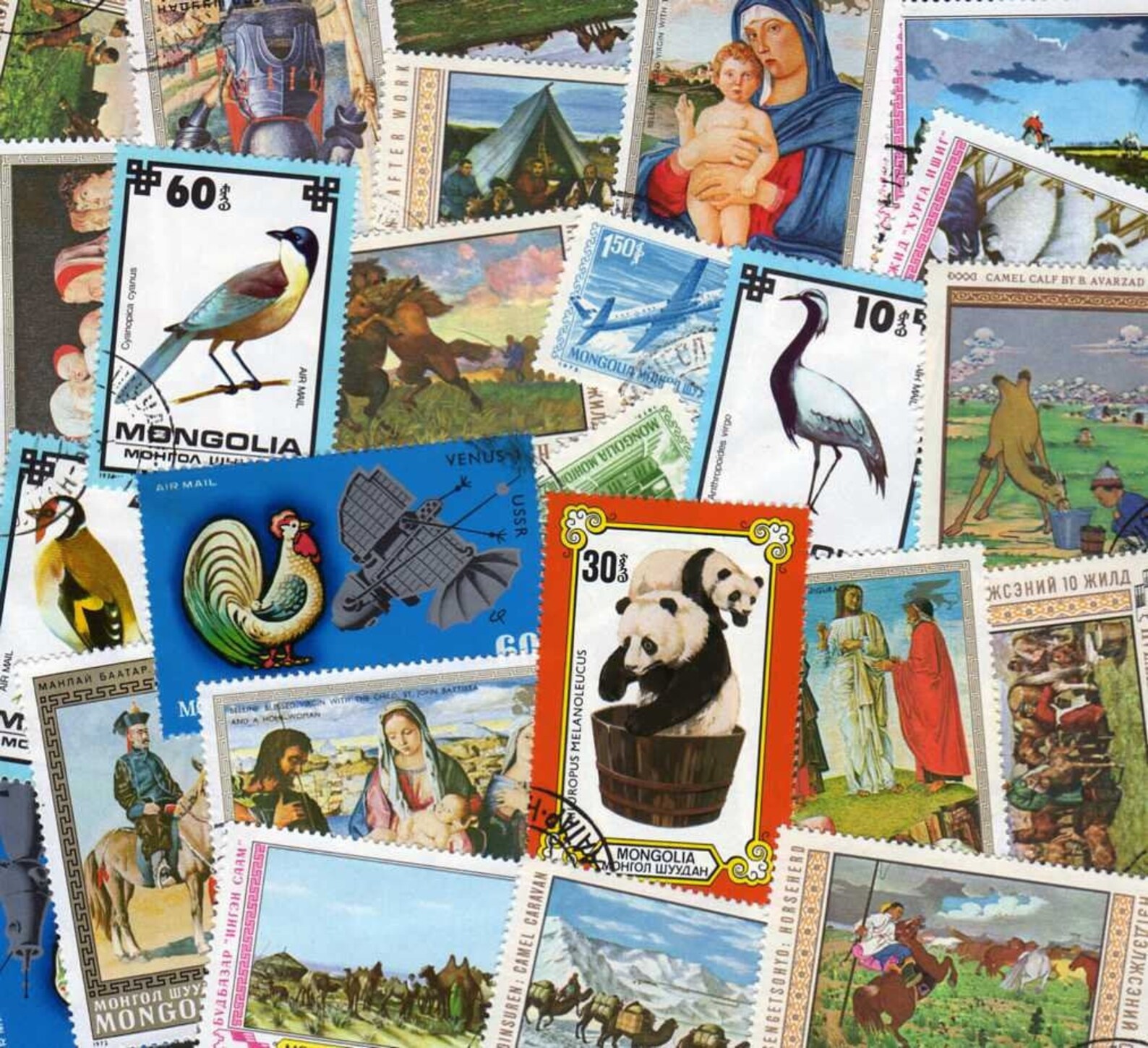 Mongolia Stamps25 Diff Mongolian Stamps Mongolia Postage | Etsy