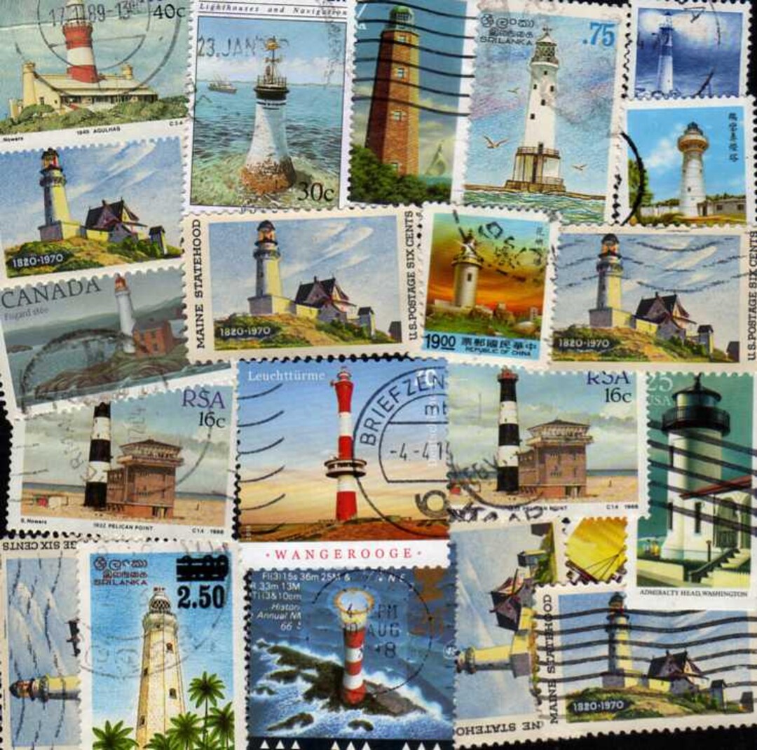 Lighthouse Stamps, 20, Light House Stamps, Stamps, Postage Stamps ...