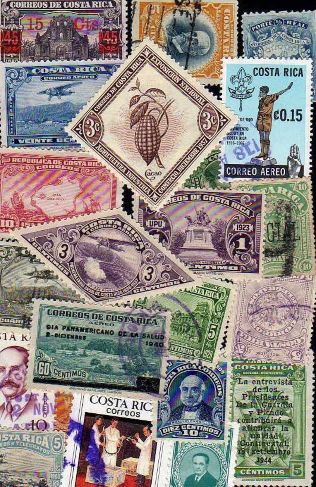 Costa Rica Stamps20 Diff Costa Rica Postage Stamps Stamps - Etsy