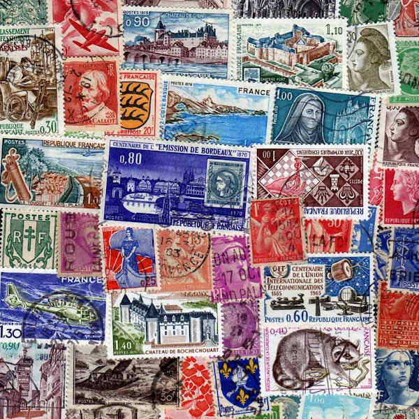 French Stamps - Etsy