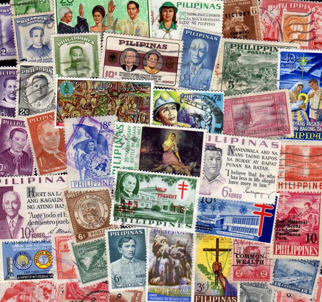 Philippines Stamps,40 Diff, Philippine Postage Stamps, Philippines ...