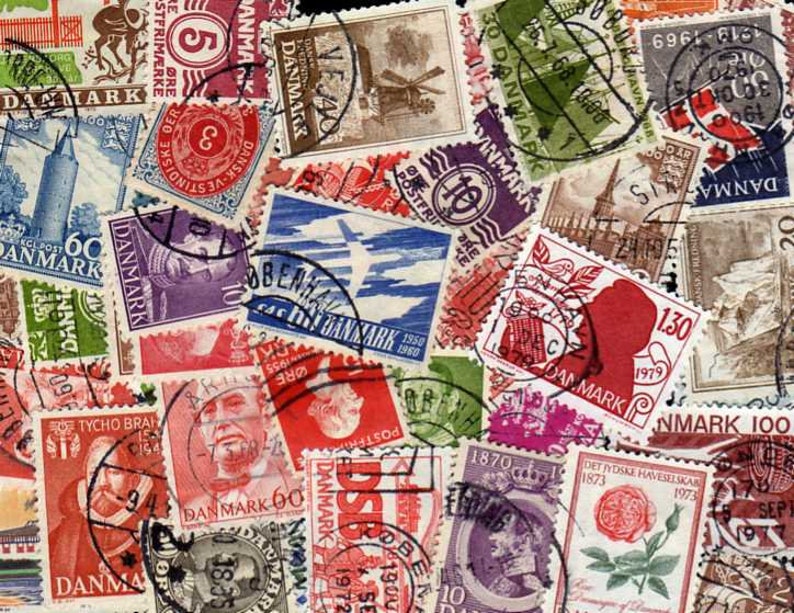 Denmark Stamps 50 Diff Denmark Postage Stamps Danish | Etsy