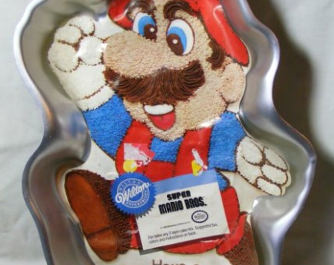 Vintage Wilton Super Mario Cake Pan, 1989, Cake Decorating, Birthday ...