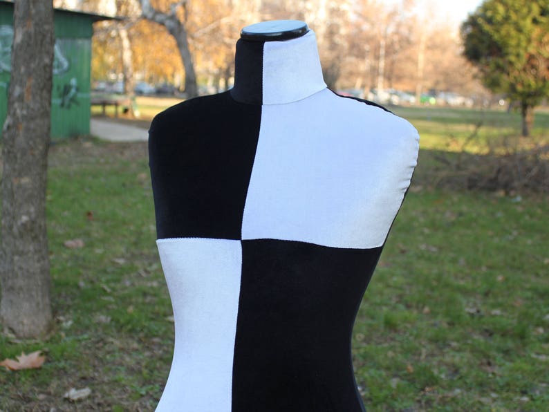 COVER for Mannequin Slip on Bust Torso Dress Form Black White - Etsy