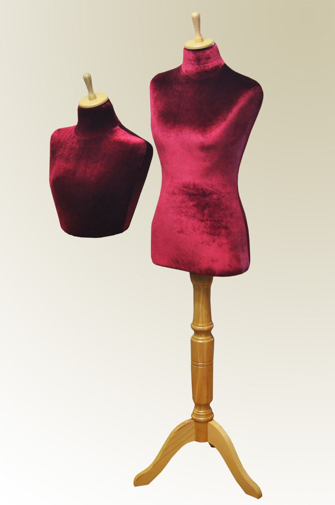 Velvet Mannequin Bust Torso Dress Form and Half- Dress Form , Paper ...