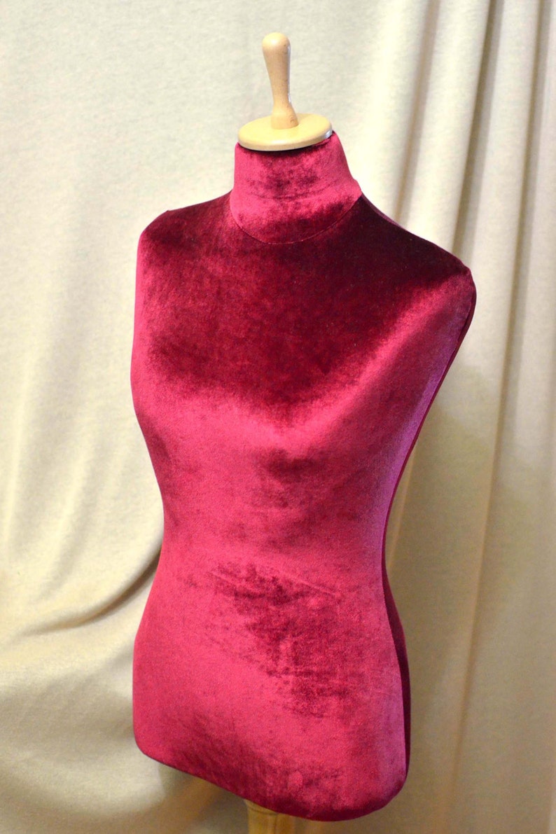 Velvet Mannequin Bust Torso Dress Form and Half- Dress Form , Paper ...