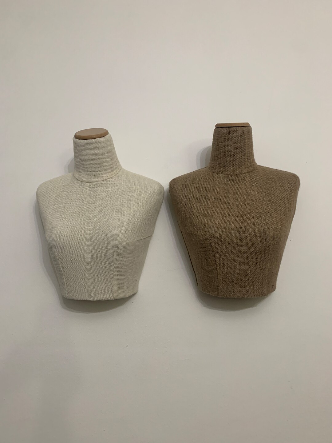 Wall Mount Display Burlap Half Mannequin Torso Maniquin Vintage French ...