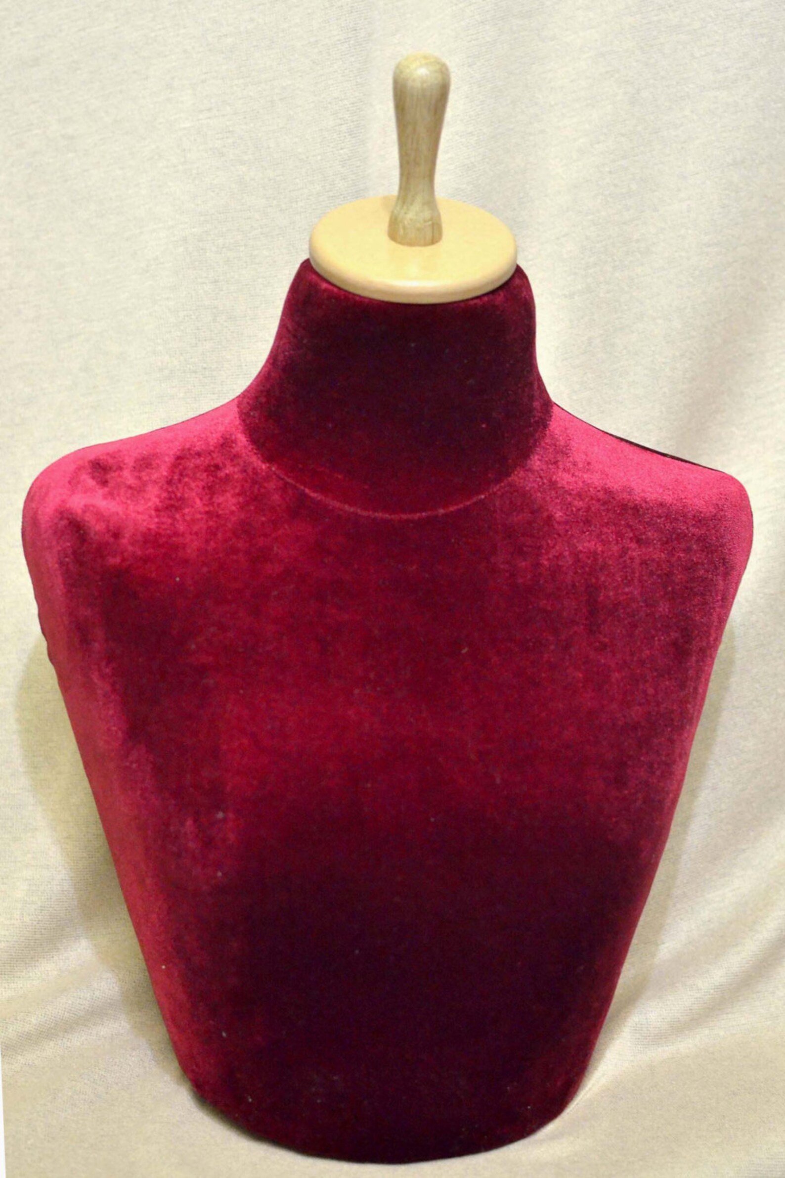 Mannequin Torso Velvet Red Maniquin Vintage Style Dress Form - Etsy