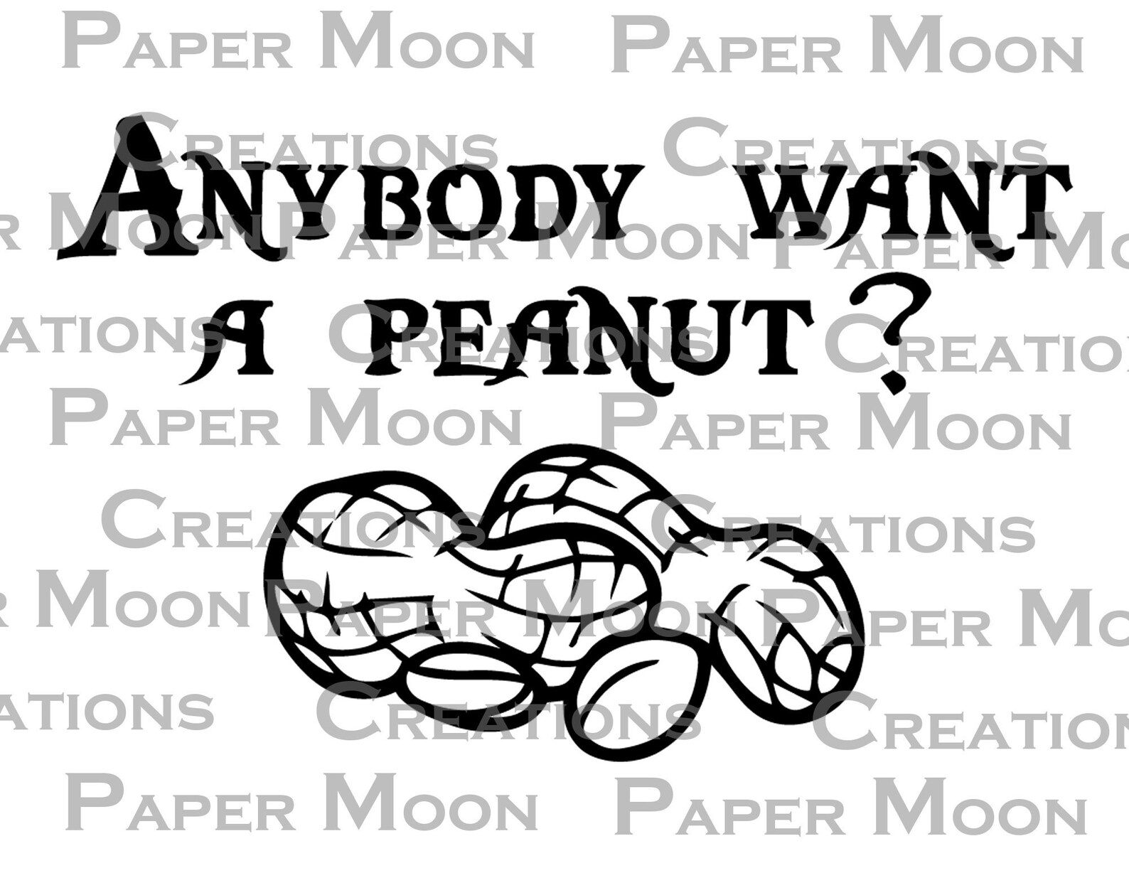 Anybody Want A Peanut Vinyl Decal Etsy