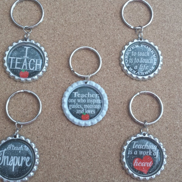 Teacher Bottle Cap - Etsy