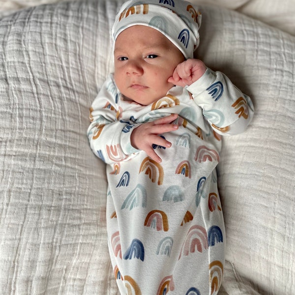 Newborn Baby Gown - Etsy
