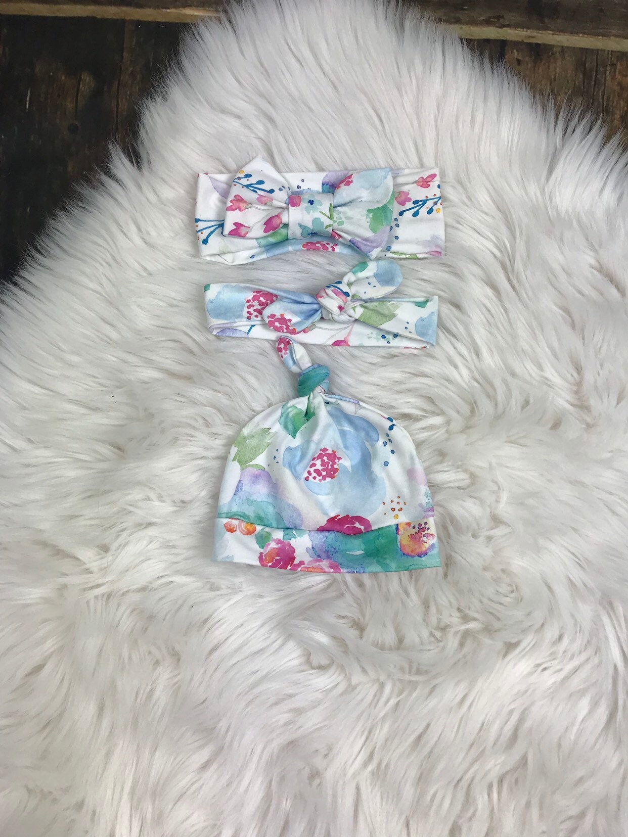 Newborn Girl Coming Home Outfit, Baby Girl Coming Home Outfit, Knotted ...