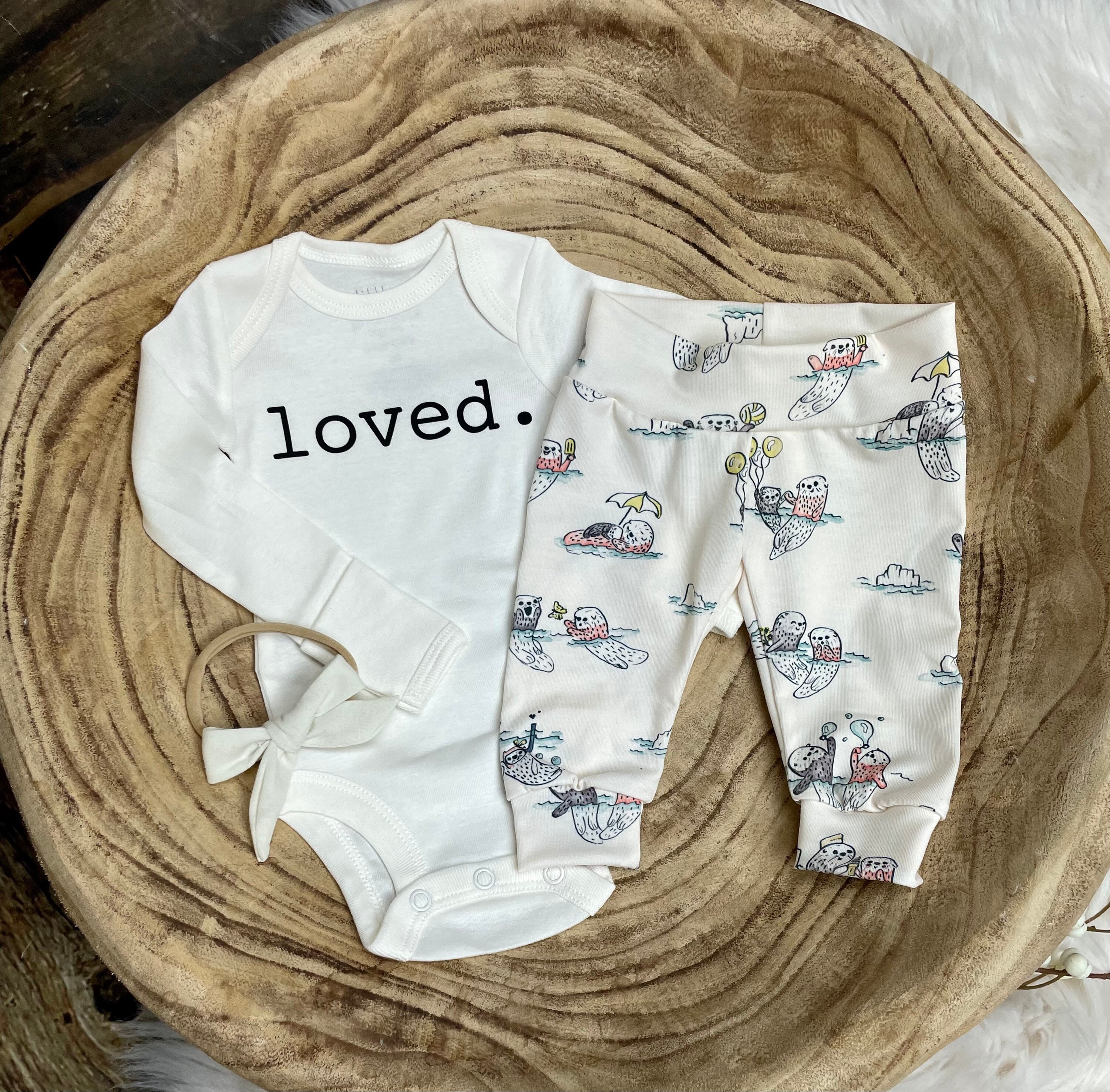 Gender Neutral Baby Coming Home Outfit/organic Baby Clothes/baby ...