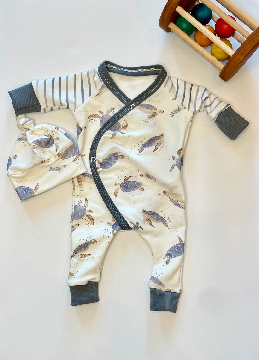 Organic Baby Boy Clothing/newborn Boy Outfit/baby Sea Turtle Outfit/sea ...