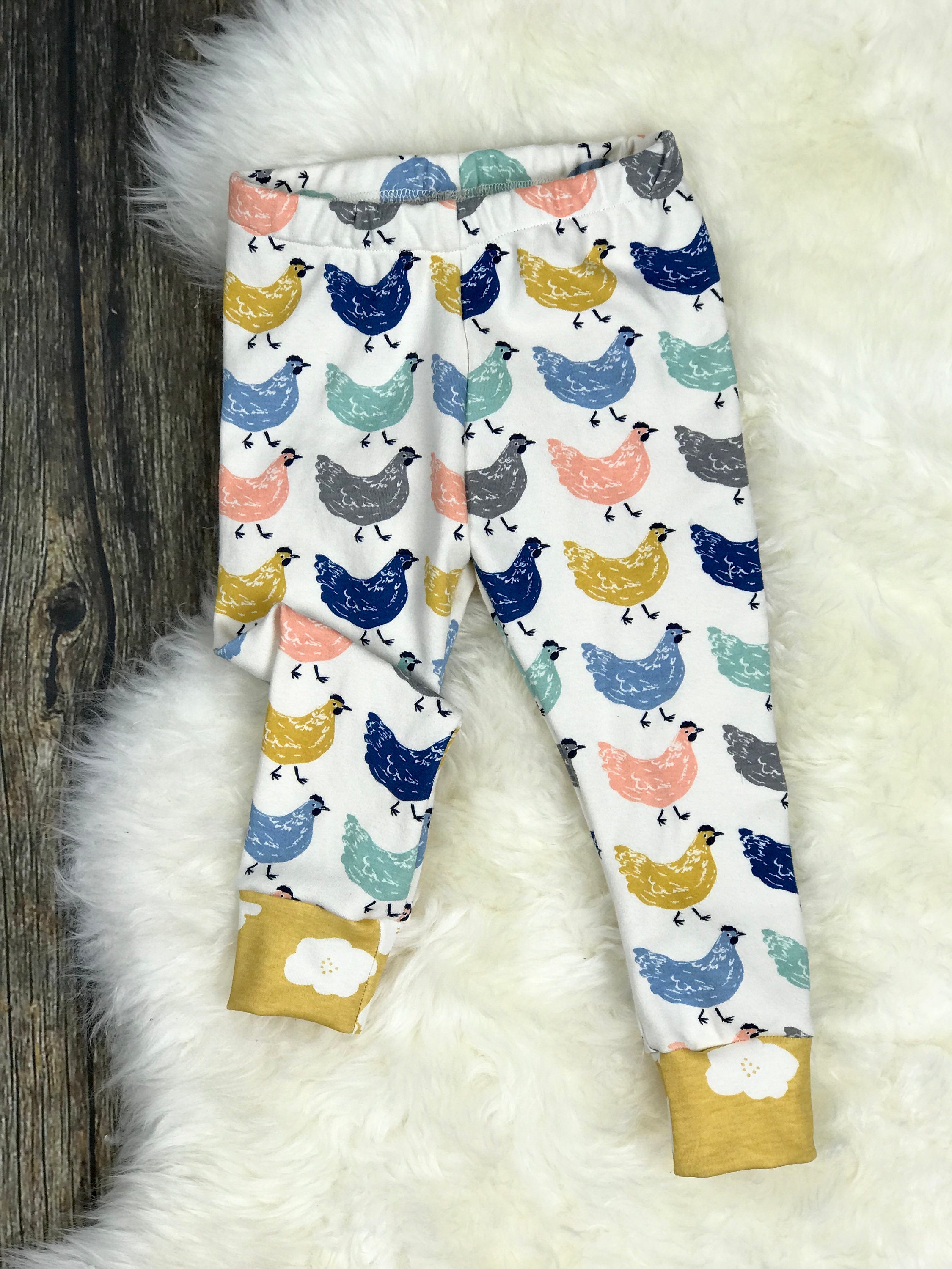 Organic Chicken pants newborn girl baby girl clothes girl | Etsy