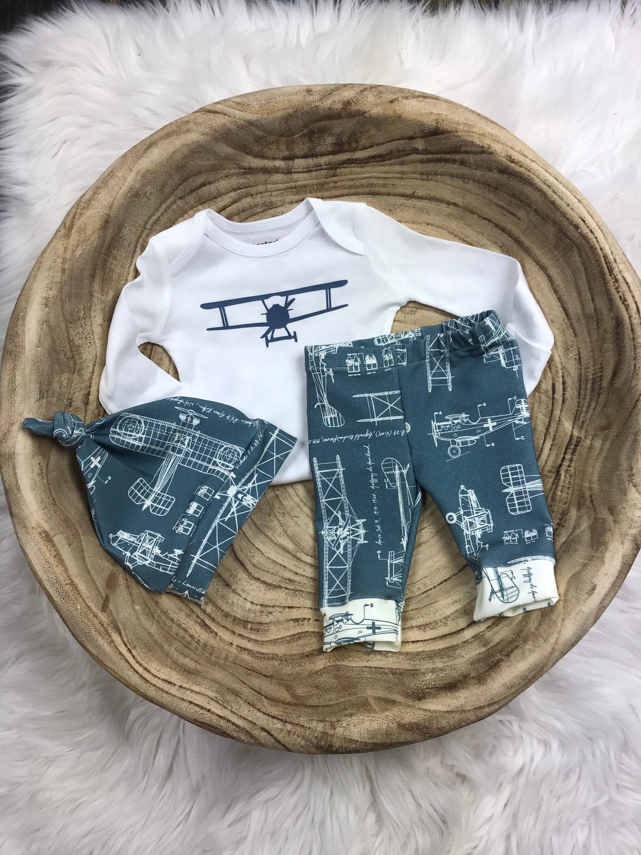 Newborn Coming Home/vintage Aircraft/baby Airplane/newborn Outfit/baby ...