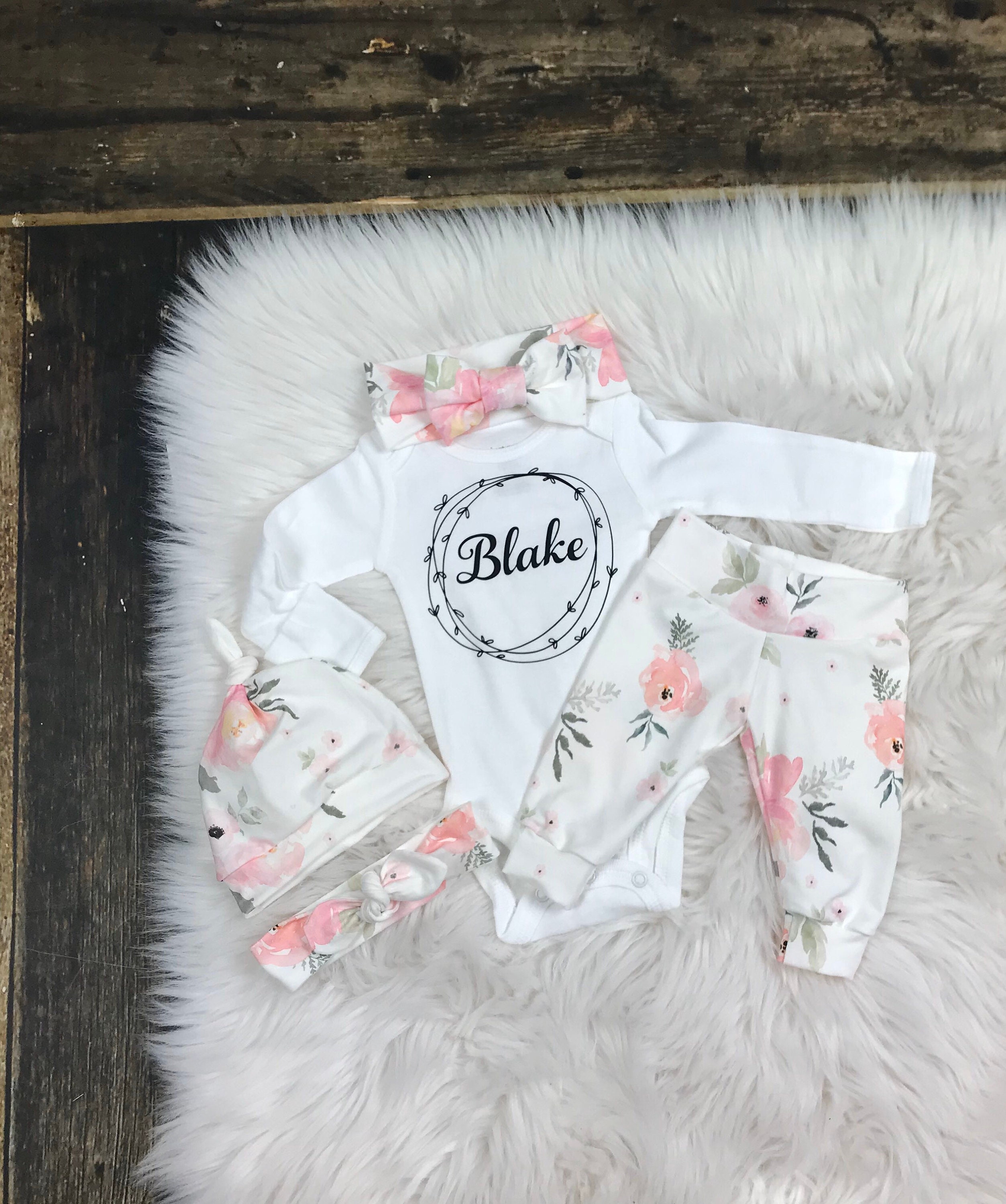 Coming home outfit newborn baby outfit personalized baby | Etsy