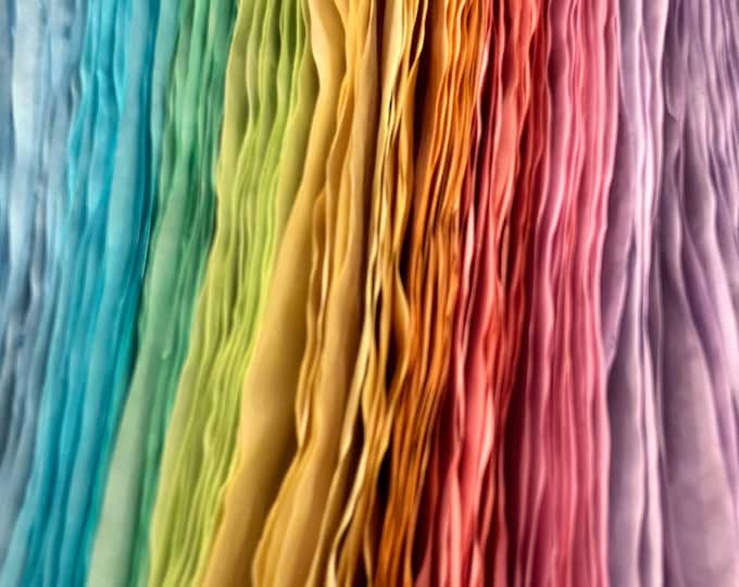 Rainbow Dyed Paper Pack - Etsy