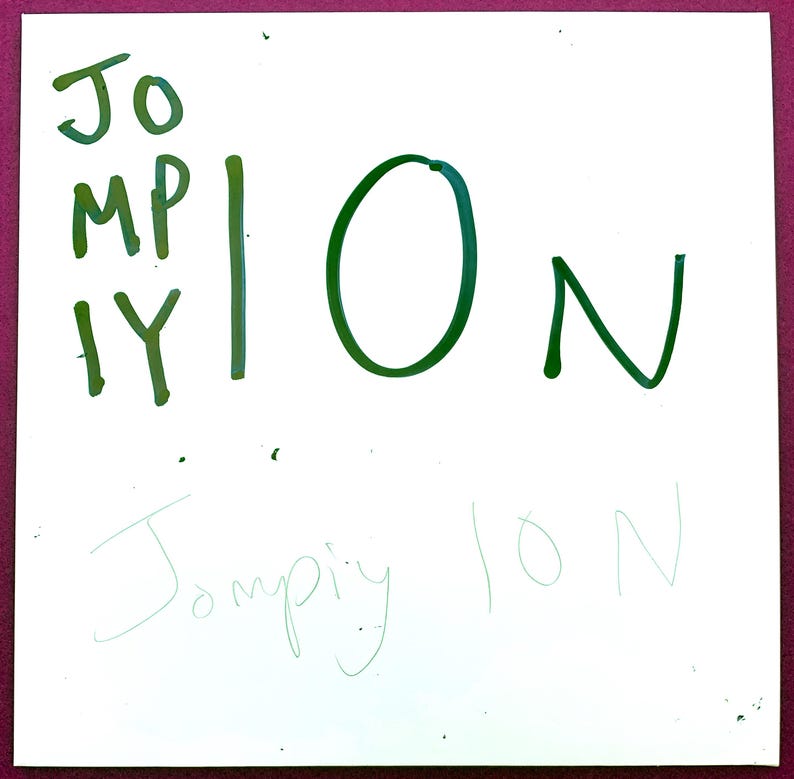 JOMPIY 10N - Acrylic Painting on 12 Inch LP Album Sleeve - Case for ...