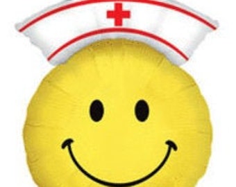 Nurse Smiley Face Balloon - Etsy