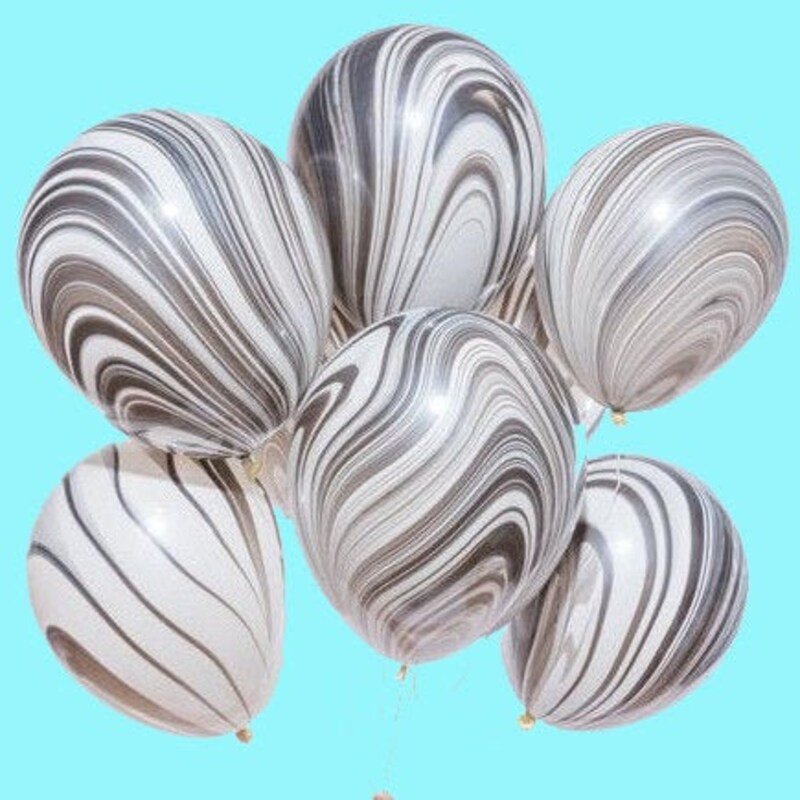 Marble Balloons - Etsy