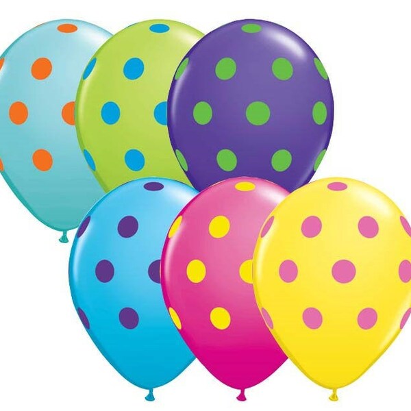 Polka Dot Balloons - Etsy