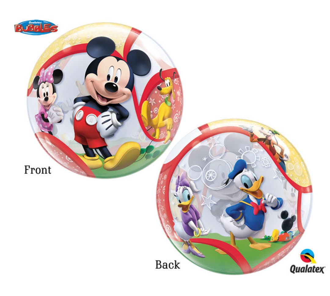 22" Mickey Mouse and Friends Bubble Balloon, Party Decoration, Floats ...