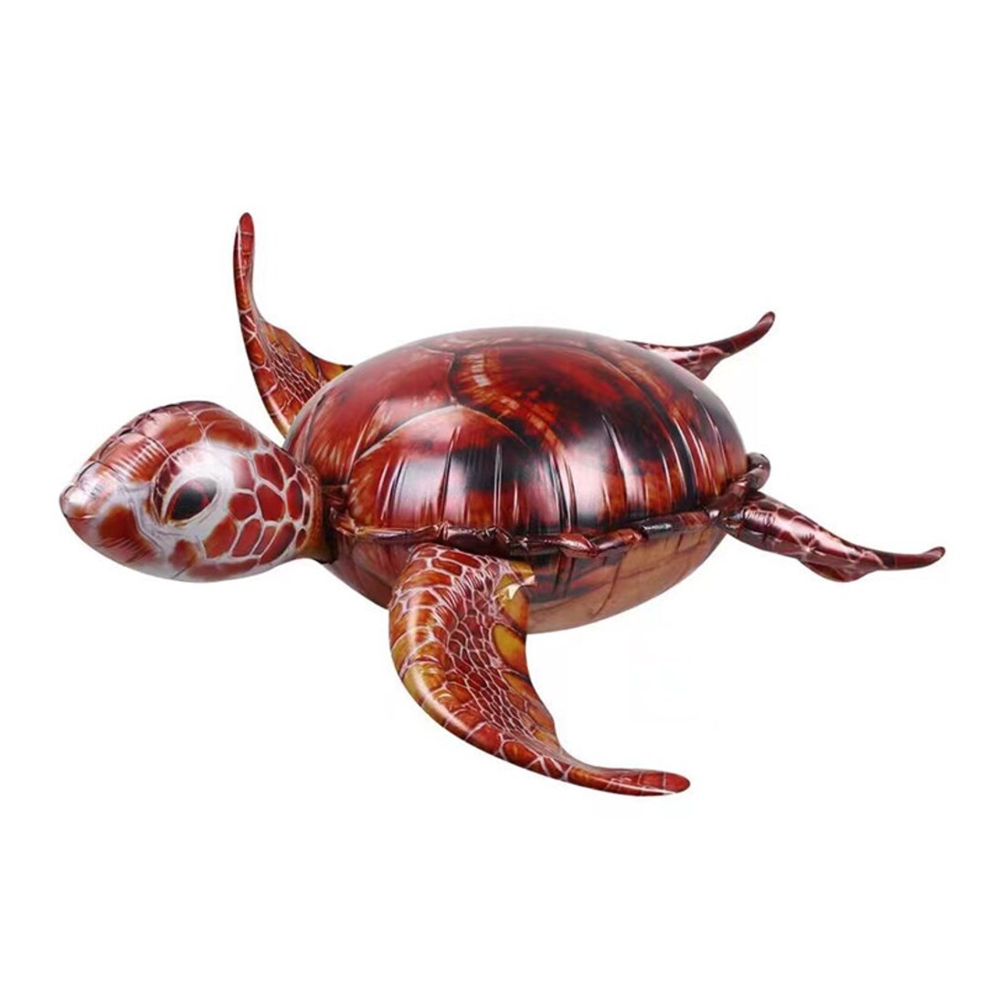 35" Sea Turtle Foil Balloon, Air-fill Only, Tropical Party Decoration ...