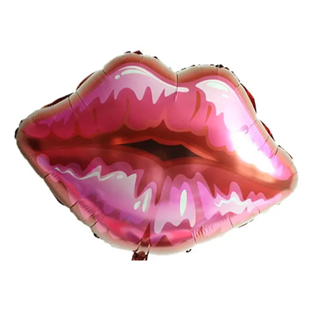 26" Red Lips Shape Foil Balloon, Free and FAST SHIP - Etsy