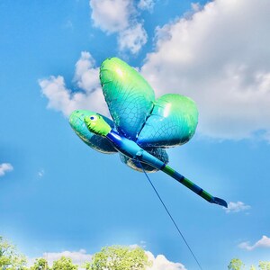 38" Green Blue Dragonfly Foil Balloon, Garden Party Decoration, Wings ...