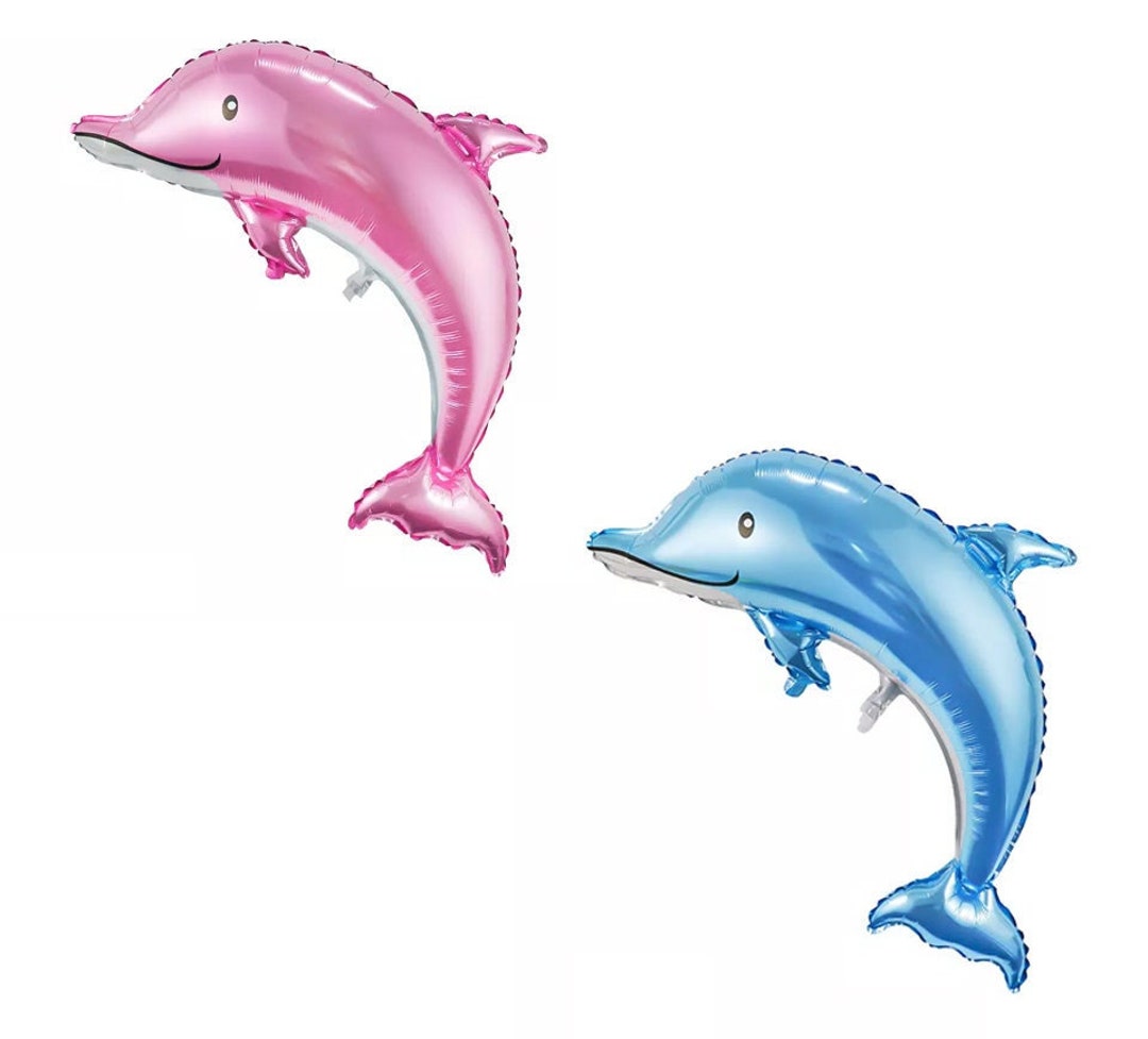46" Foil Balloon Dolphin Shape, Tropical, Ocean, Aquarium, Fish Party ...