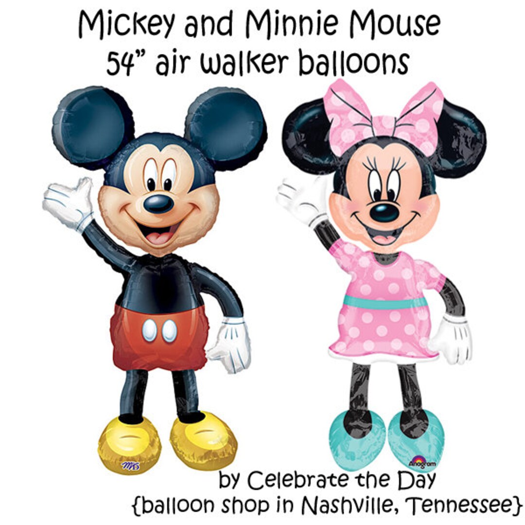 Minnie Mouse and Mickey Mouse Air Walker, Birthday, Celebrate, Party ...