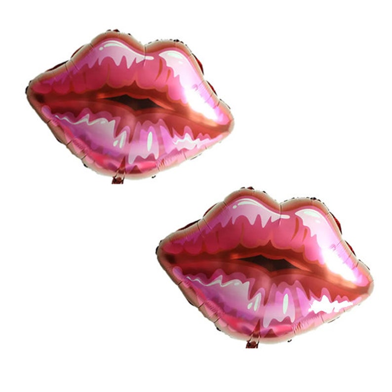 26" Red Lips Shape Foil Balloon, Free and FAST SHIP - Etsy