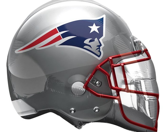 21" New England Patriots Football Helmet Shape Foil Balloon, Party ...