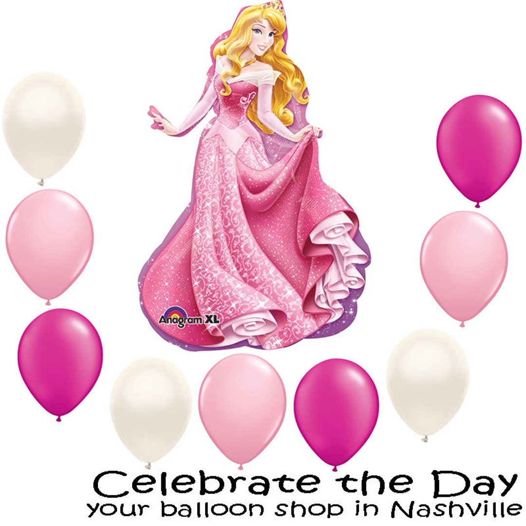 Sleeping Beauty, Aurora, Princess Party Decoration Set With 9 Latex and ...