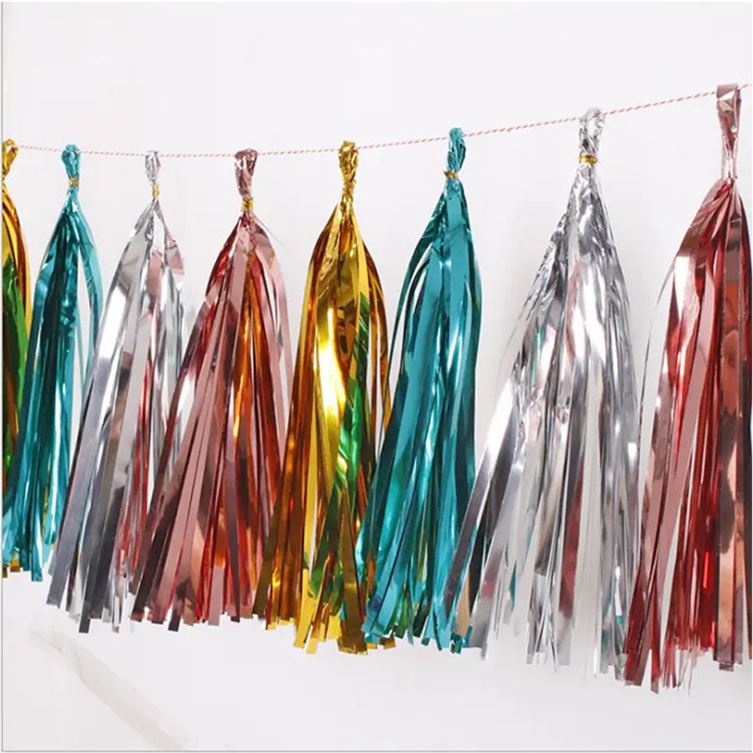 Foil Tassel DIY Kit With Materials to Make Five 12" Tassels, Use Them ...