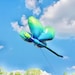 38 Green Blue Dragonfly Foil Balloon, Garden Party Decoration, Wings ...