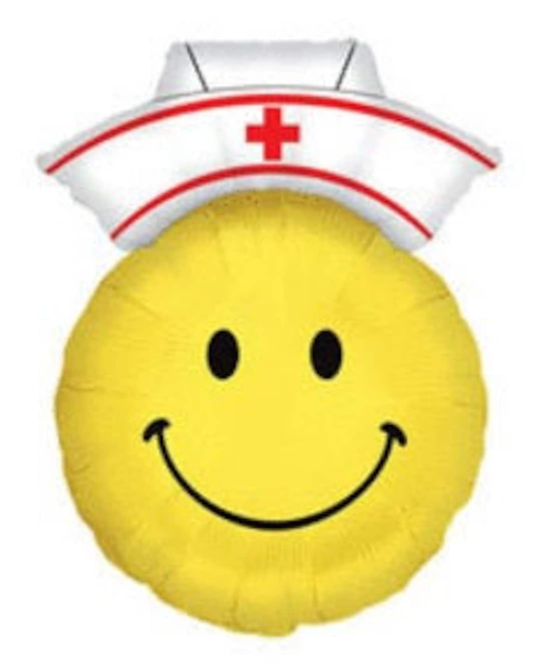 28" Nurse Smiley Face Foil Balloon, Doctor, Nurses, Medical Staff, Emt ...