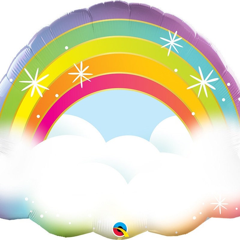Rainbow and Cloud Balloons - Etsy
