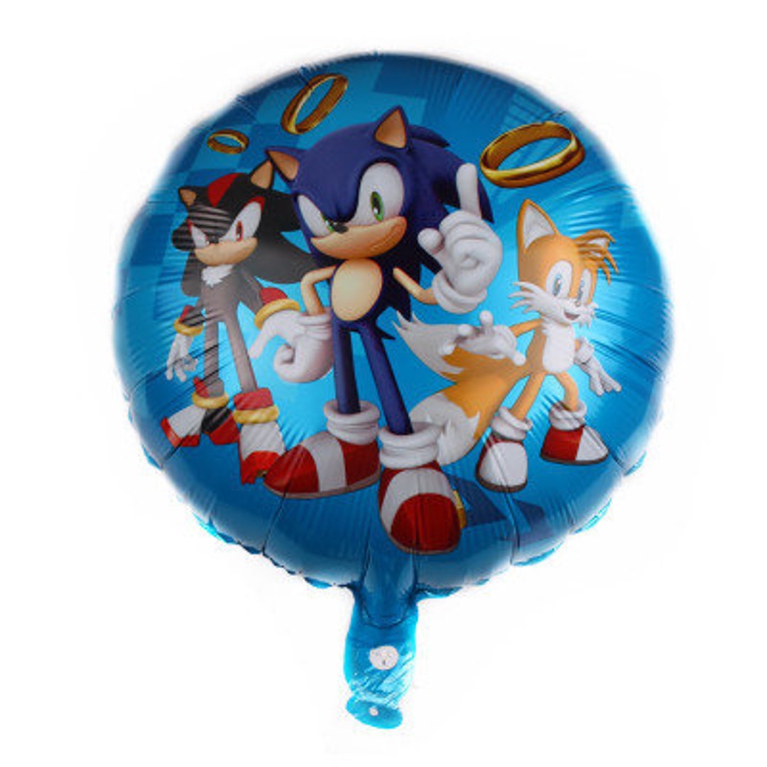 TWO 18" Sonic the Hedgehog Foil Balloons, Free and FAST SHIP - Etsy