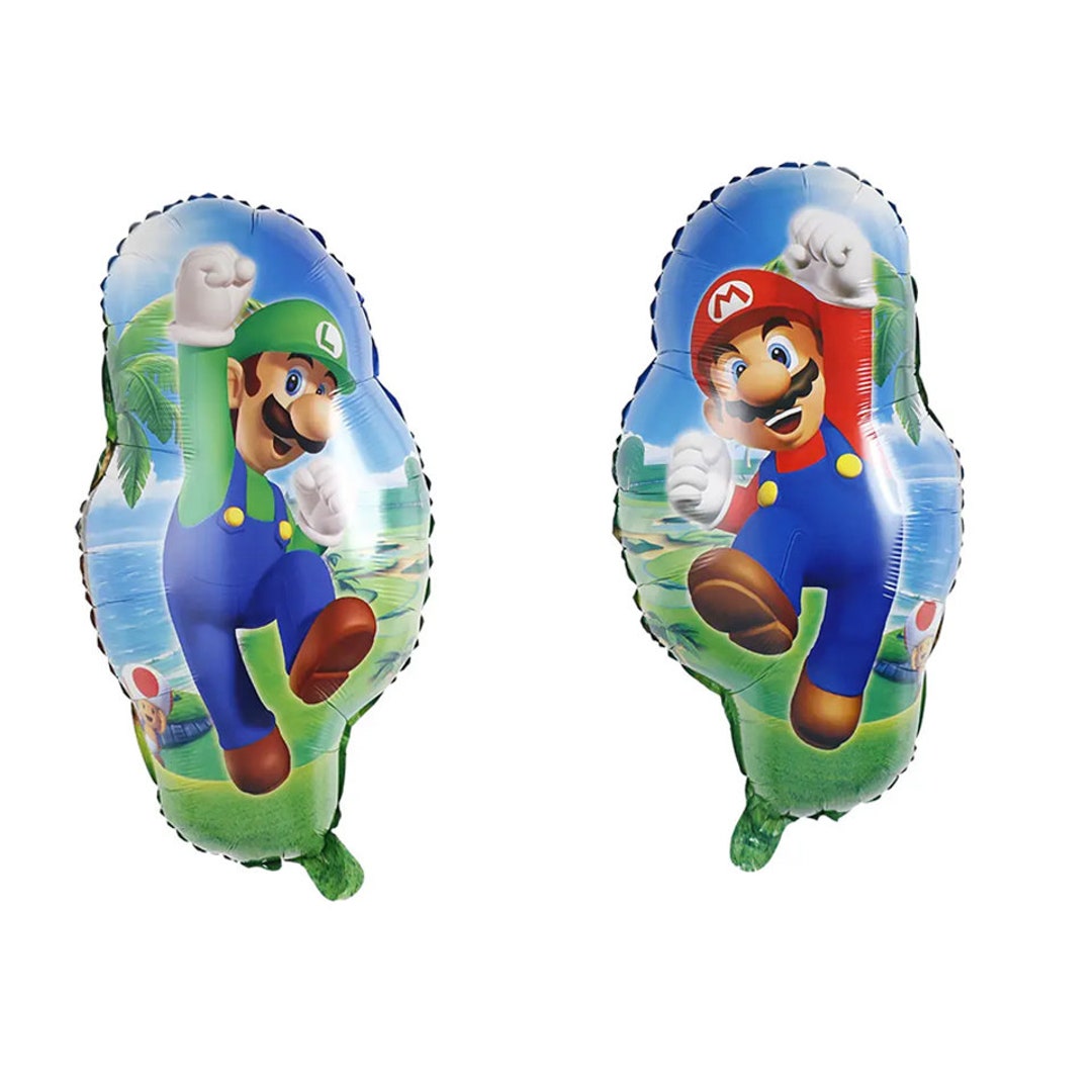 One of Each Mario and Luigi Balloons From Super Mario, 26inch, Nintendo ...
