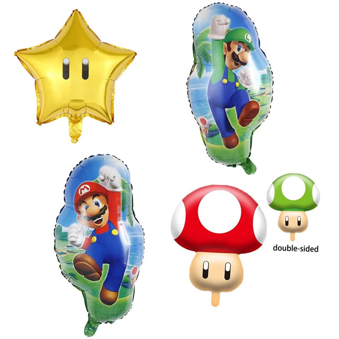 Party Balloons From Super Mario, Choose Design, Nintendo Game, Mario ...