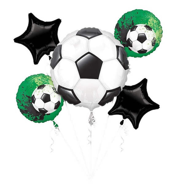 Set of FIVE Foil Balloons Goal Getter Soccer Sports Party - Etsy