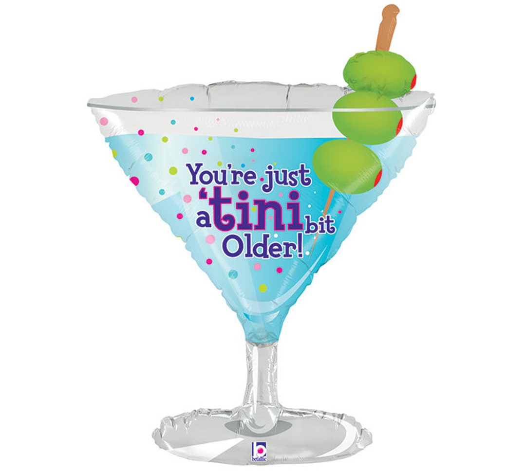 35" Martini Drink Glass Foil Balloon, Party Decoration, Birthday ...