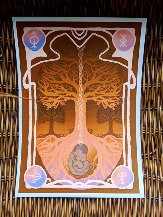 Earth Womb Art Print | Etsy